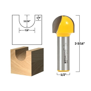 Yonico 7/8" Diameter Core Box Router Bit - 1/4" Shank - 19104q ...