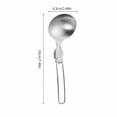 Backpacking Gear, 7 Inch Portable Collapsible Soup Spoon, Camping ...