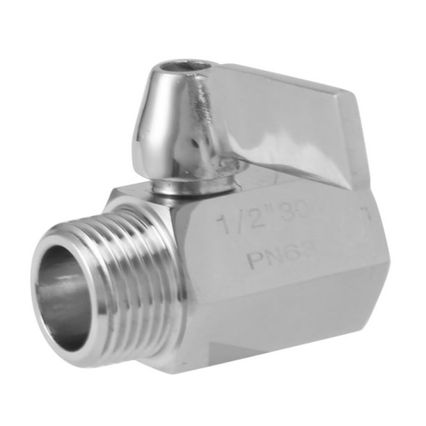 CNKOO 304 Stainless Steel Mini Ball Valve(1/2 Inch Female x Male) NPT ...