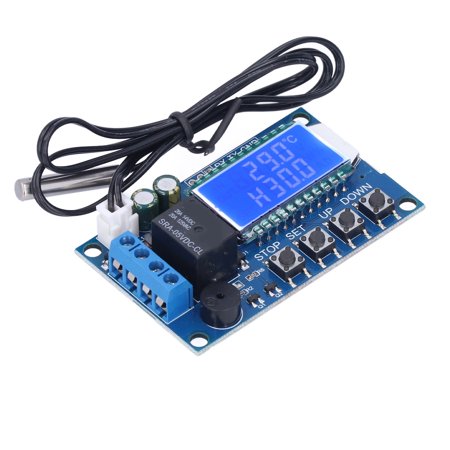 Electronic Temperature Controller, Temp Control Switch Board Alarm Function DC6-30V Relay Output ...