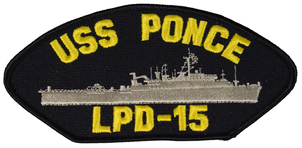 USS PONCE LPD-15 SHIP PATCH - GREAT COLOR - Veteran Owned Business ...
