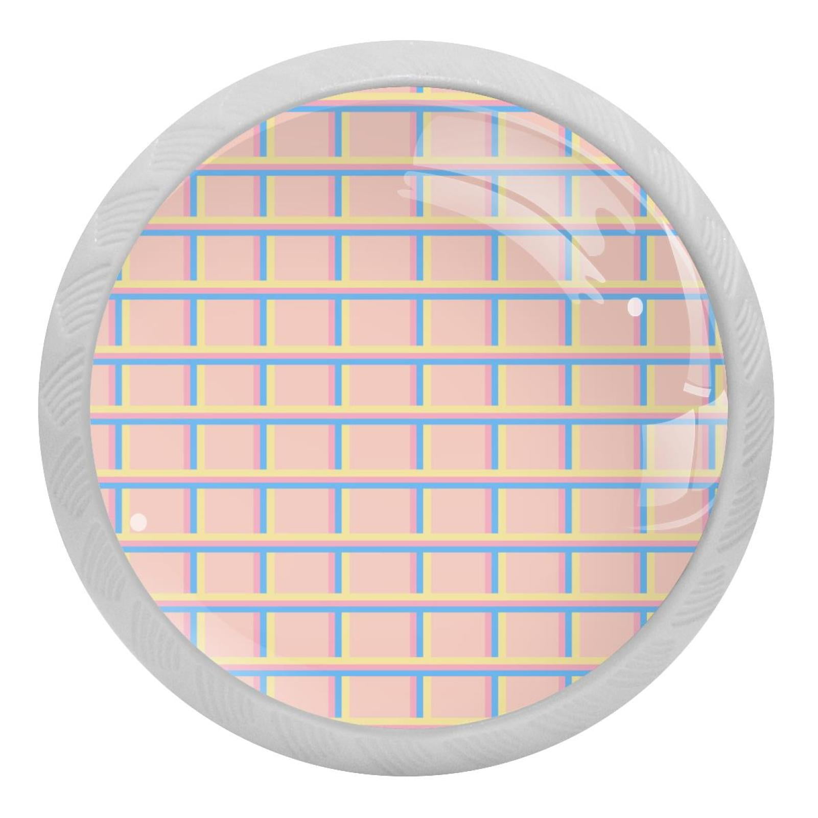 4PCS Round Lattice Cabinet Fluorescence Knob Glowing in the Dark ...