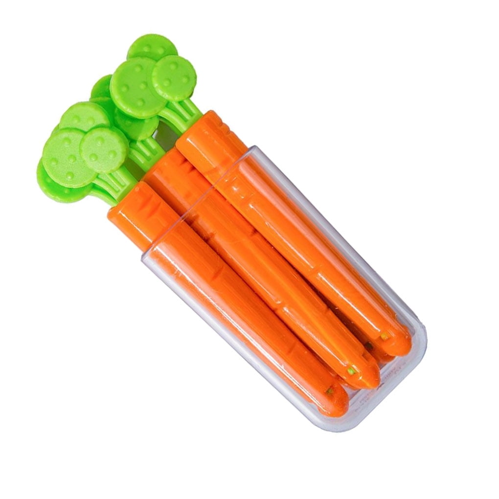 Cateissary 5 Pieces Food Snack Sealer Carrot Clips Fresh Sealing ...