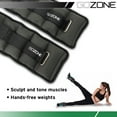 GoZone Pair of Adjustable Ankle or Wrist Weights 2lbs Each for Exercise ...