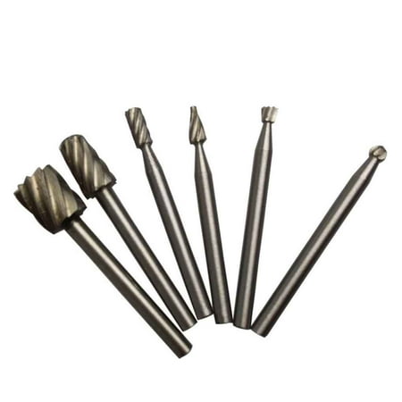 Hi.FANCY 6PC Tungsten Rotary Burr Set Routing Router Bit Processed ...