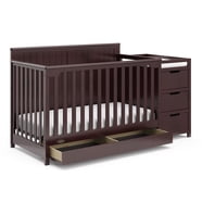 Baby Cache Montana Traditional Wood 4-in-1 Convertible Crib in Espresso ...