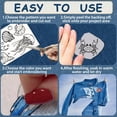 1 Set Non-Woven Water Soluble Embroidery Patterns Wash Away Embroidery ...