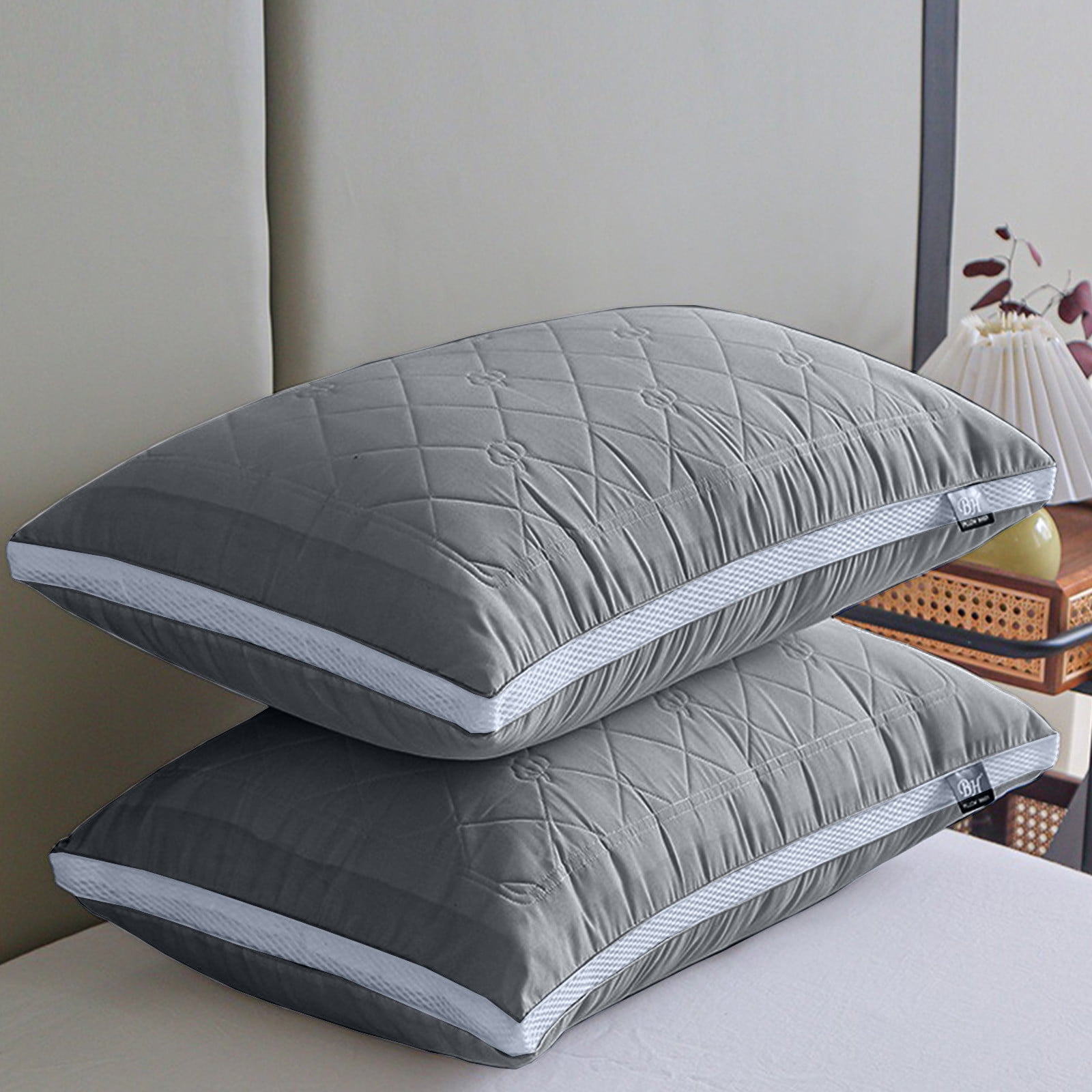 Click here for Eazytech Hotel Bed Pillow Queen Size For Back Side... prices