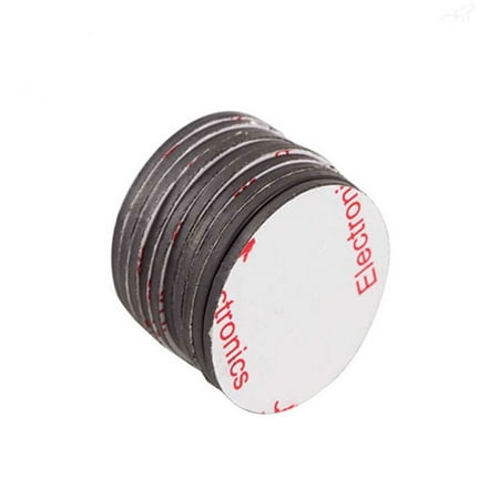 40pcs 33x2mm Self Adhesive Soft Rubber Magnetic Round Fridge Magnet for ...