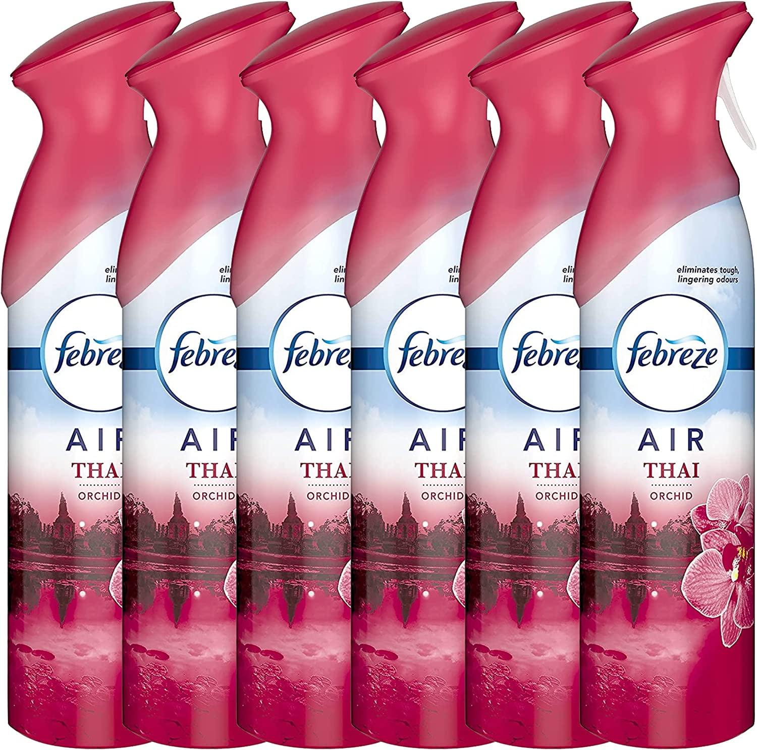 Febreze Air Refesher Spray, Thai Orchid Scent, 300 Ml (Pack Of 6 ...