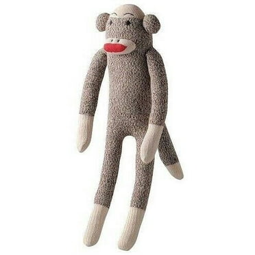 Multipet Sock Monkey Plush Dog Toy with Squeaker - Walmart.com