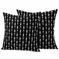 Black Arrows Outdoor Waterproof Throw Pillow Covers 26x26 Set of 2 ...