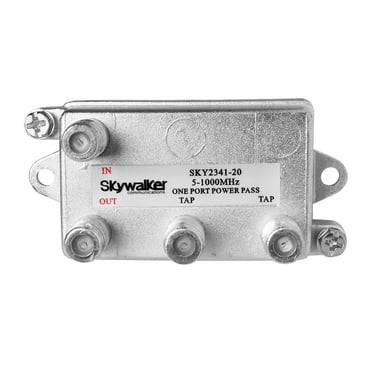 Skywalker Brand — 5-1000MHz Dual Port Tap for Clear TV Signals (24dB ...