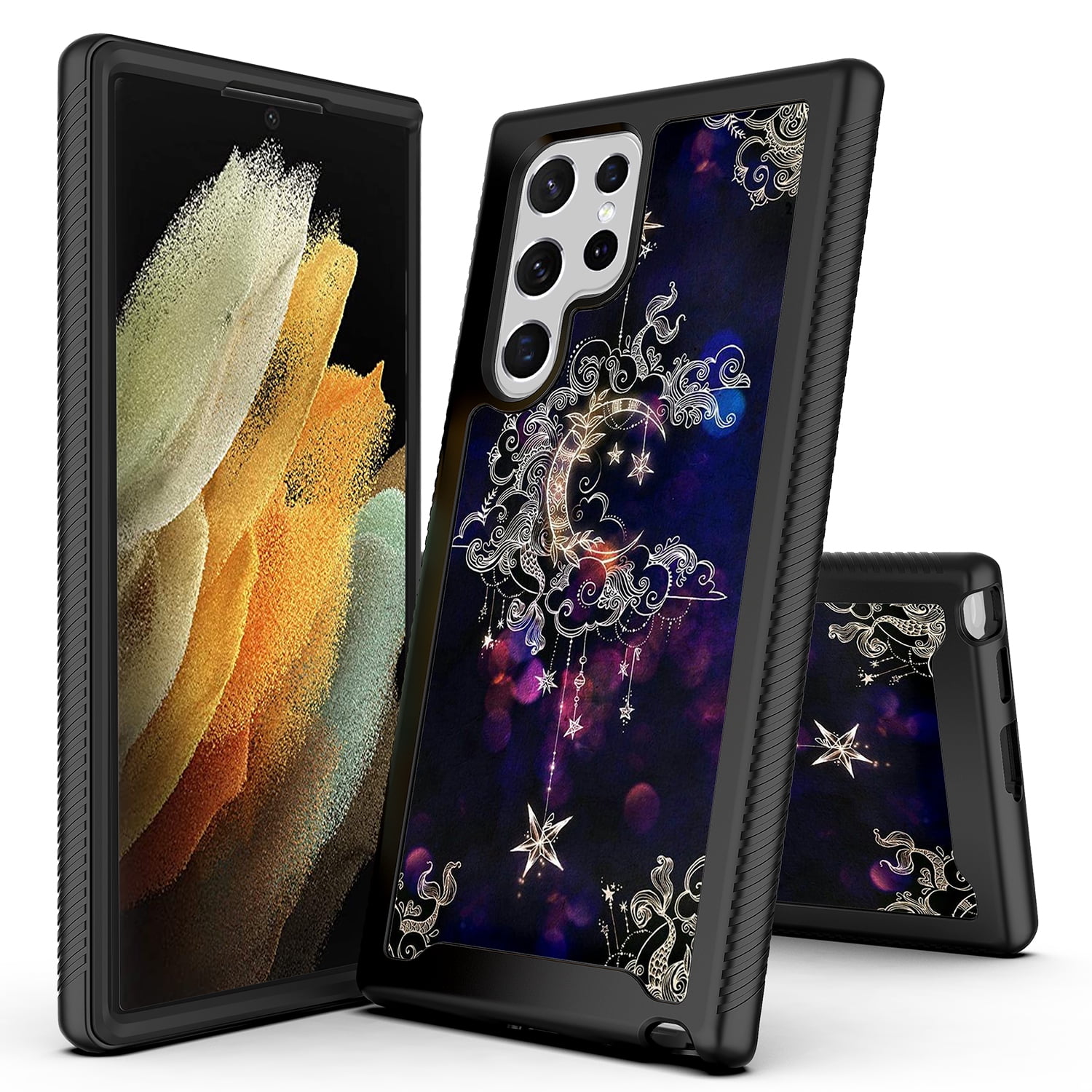 Samsung Galaxy S22 Ultra Case, Rosebono Hybrid Graphic Design Pattern ...