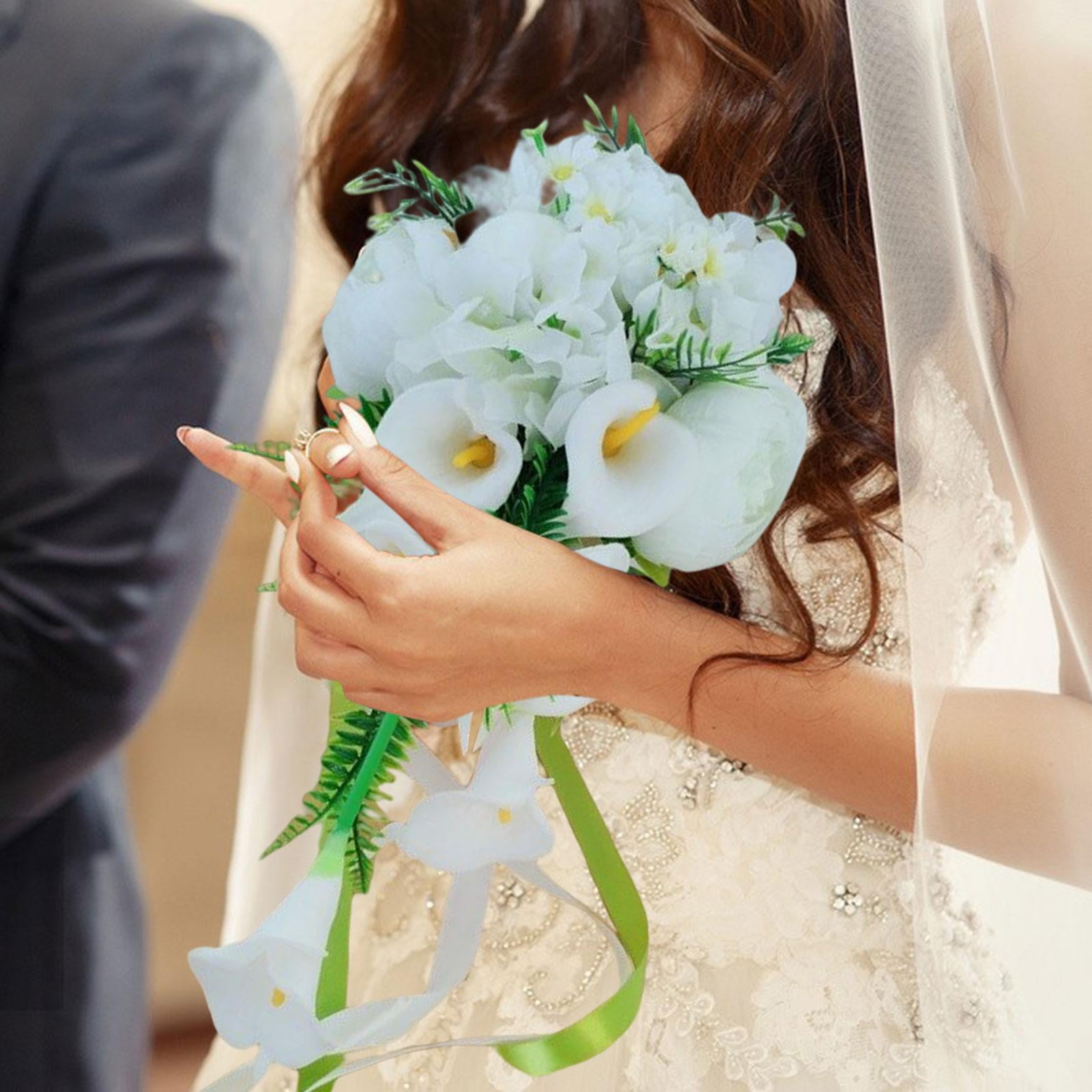 Wedding Bridal Bouquet, Holding Bouquet Flower Arrangements Party Decor ...