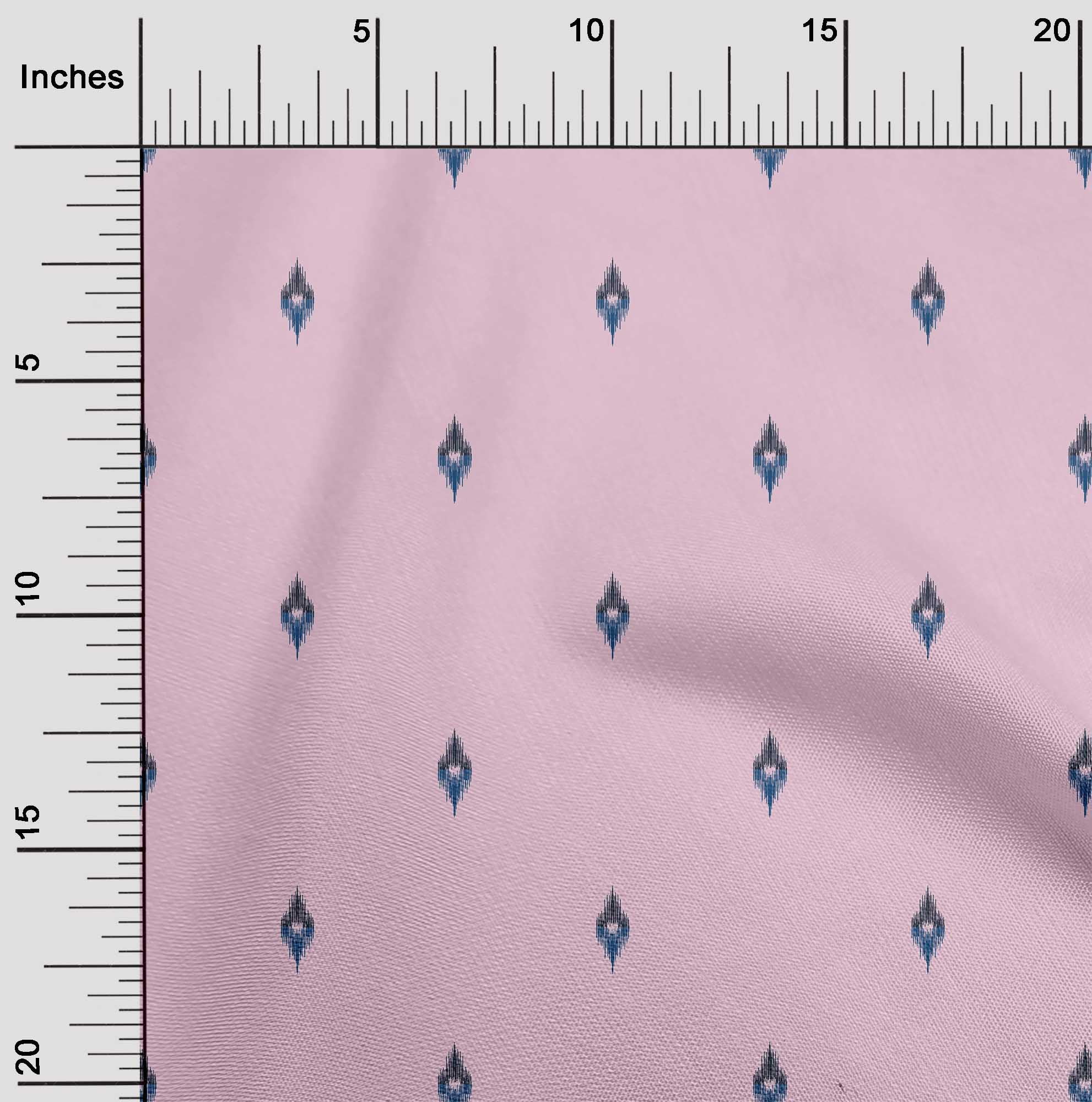 oneOone Cotton Poplin Fabric Small Motif Ikat Print Fabric By The Yard ...