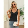 Womens V Neck Tank Tops Casual Sleeveless Shirts Summer Basic Tees