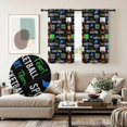 Basketball and Cap Black Pattern Blackout Curtains,Triple Weaved Fabric ...