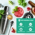 Biemlerfn 25-Piece Cocktail Shaker Set, Stainless Steel Bartender Kit ...