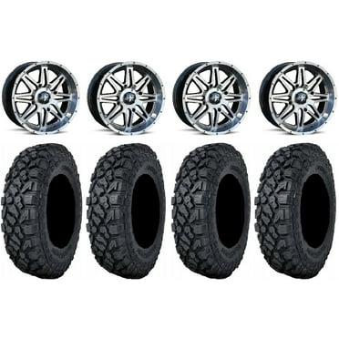 MSA Creed 14" Wheels Black 29" Ceros Tires Honda Foreman Rancher SRA ...