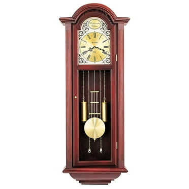 Bulova Clocks C4331 Hartwick 29 Inch Large Classic Walnut Pendulum Wall ...
