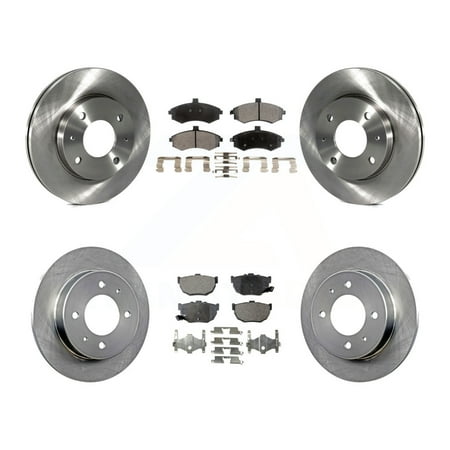 Transit Auto - Front Rear Disc Brake Rotors And Semi-Metallic Pads Kit ...