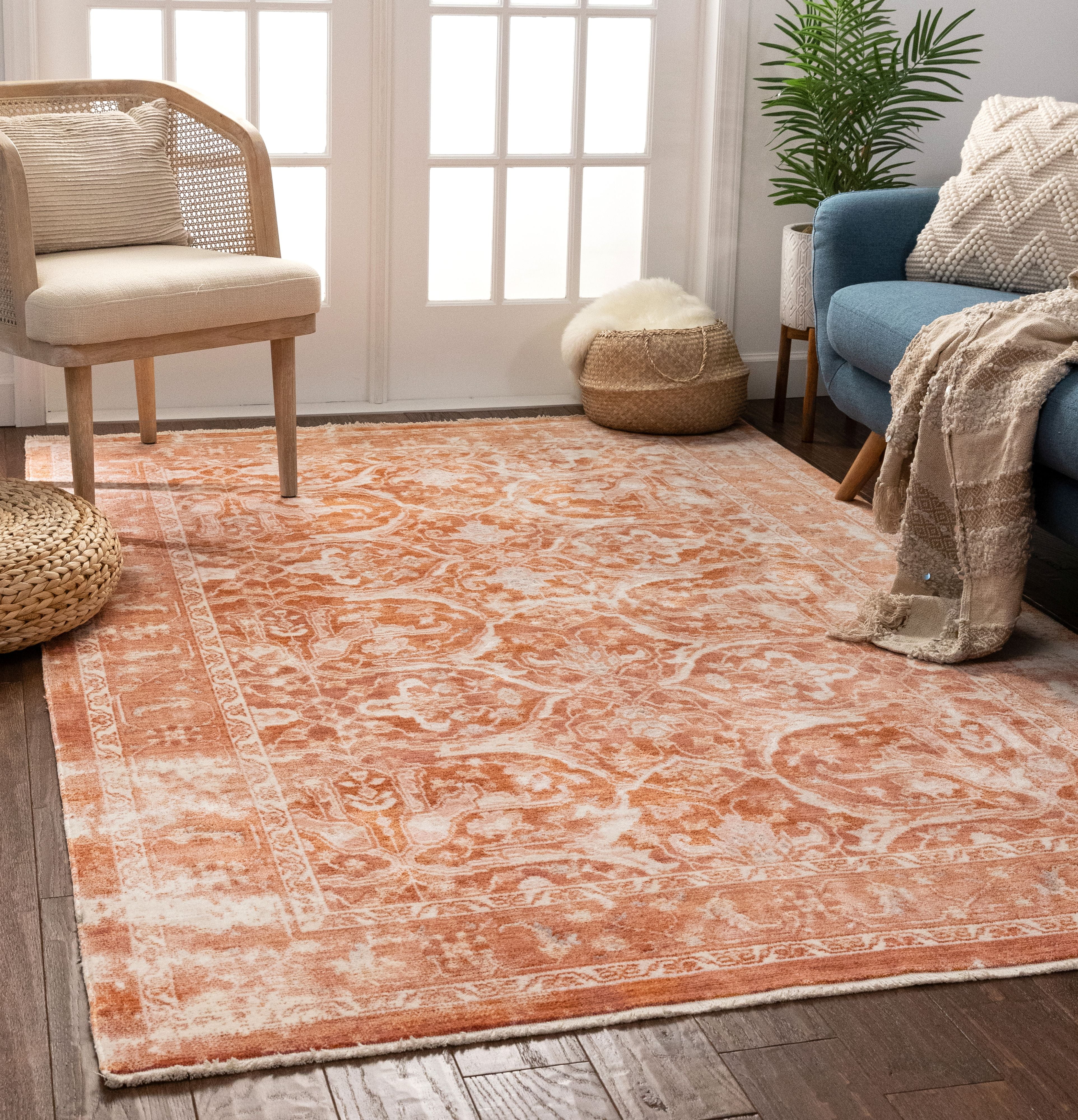 Well Woven Tivoli Prospect Global Vintage Oriental Terracotta 3'11" x 5 ...