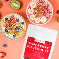 powbab Raspberry Pieces + Bits, 100% Freeze Dried Raspberry Unsweetened ...