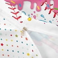Feelyou Blue Pink Baseball Ice Cream Duvet Cover Queen for Girls ...