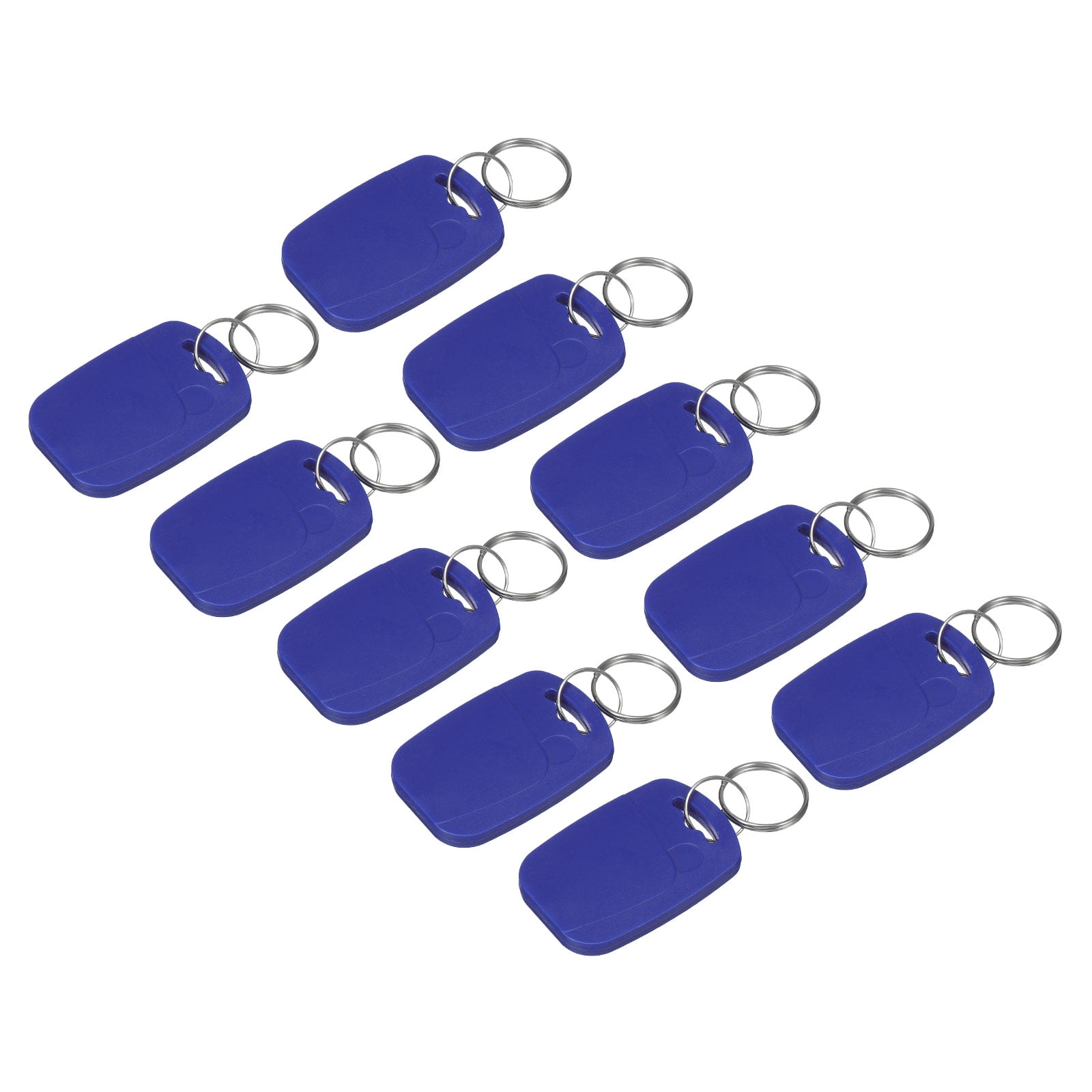Uxcell 13.56MHz M1 Read Only RFID Proximity IC Key Fobs Smart Tag Blue ...
