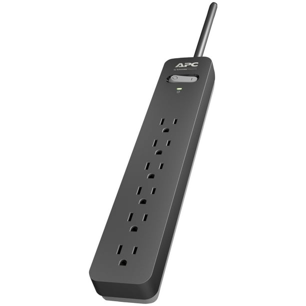 APC PE610 6-Outlet Surgearrest Essential Series Surge Protector (10ft ...