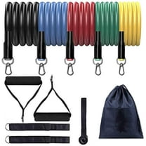 ProsourceFit Single Stackable Resistance Bands with Door Anchor and Exercise Guide, 5-50 lb ...