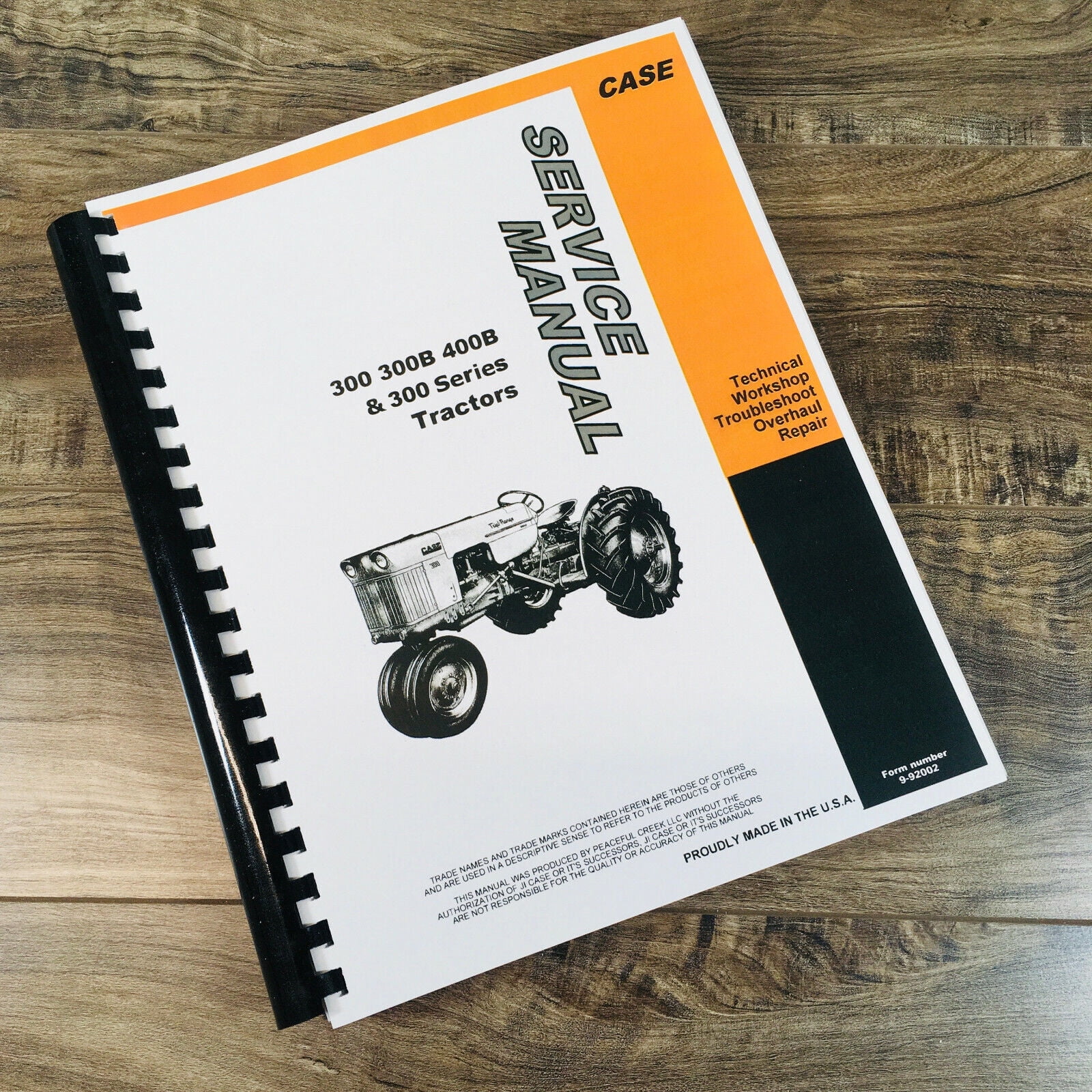 CASE 300 300B DIESEL UTILITY TRACTORS SERVICE MANUAL REPAIR SHOP ...