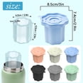 6pcs Ice Cube Tray for Tumbler Cup, Hollow Cylinder Ices Cube Mold ...
