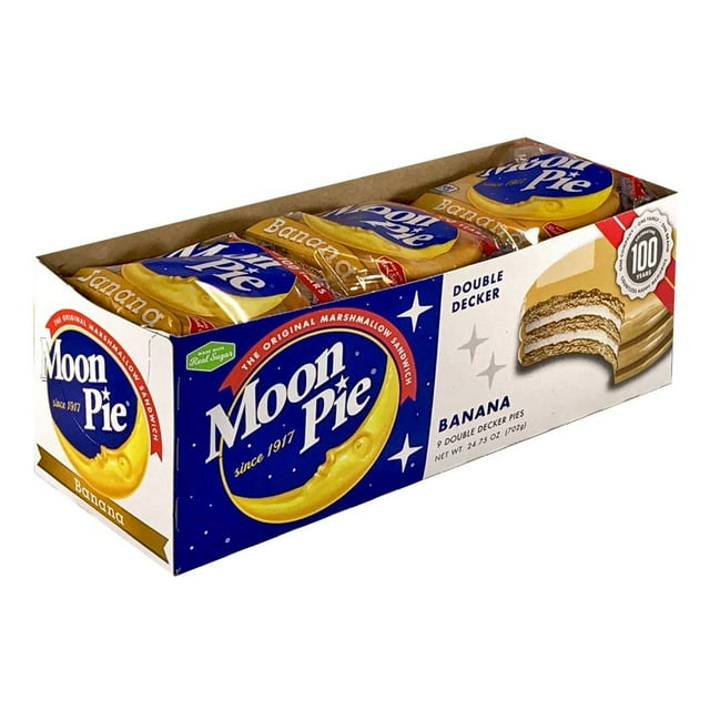 Moon Pie Double Decker Banana 2.75 oz ( 9 in a Pack ) - Walmart.com