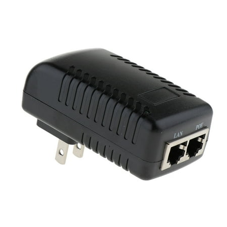 12V1A US Plug POE LAN Injector Ethernet Wall Adapter for IP Camera ...