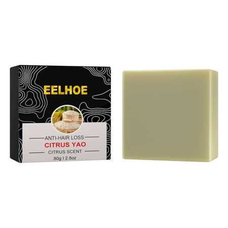 EELHOE 80g Anti-hair Loss Citrus Scent Shampoo Bar Rice Essence Hair ...