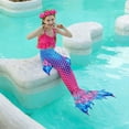 2026 Toddler Girls Swim Suits 3 Piece Ruffle Tankini Fish Tail Set Ift ...
