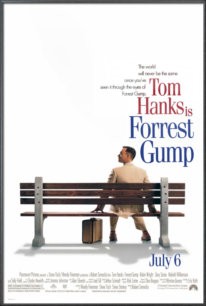 Forrest Gump - Framed Movie Poster (Regular Style) (Size: 24" X 36 ...