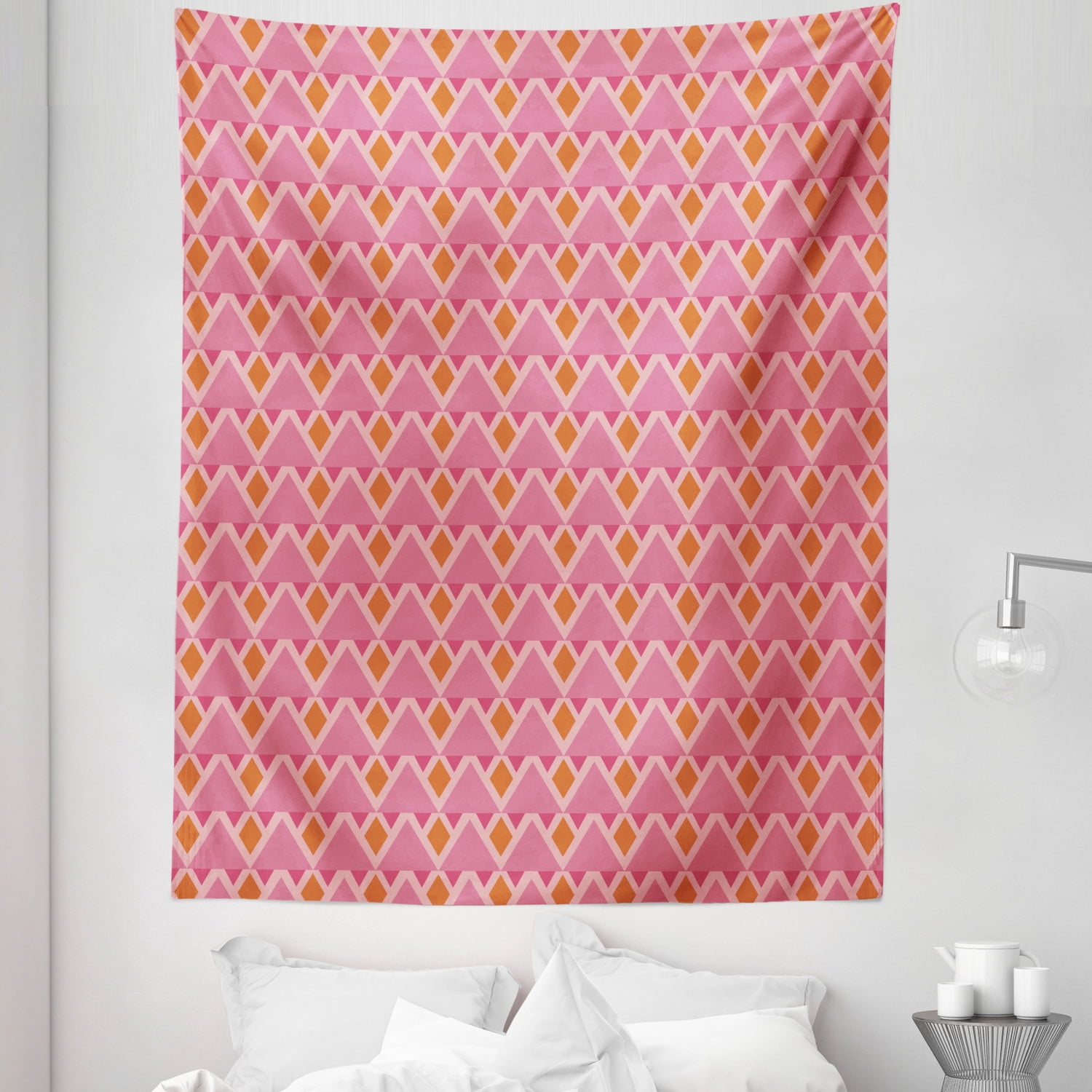 Geometrical Tapestry, Continuous Pattern Art Illustration of Triangular ...