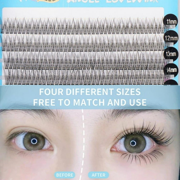 Individual False Eyelashes Before After