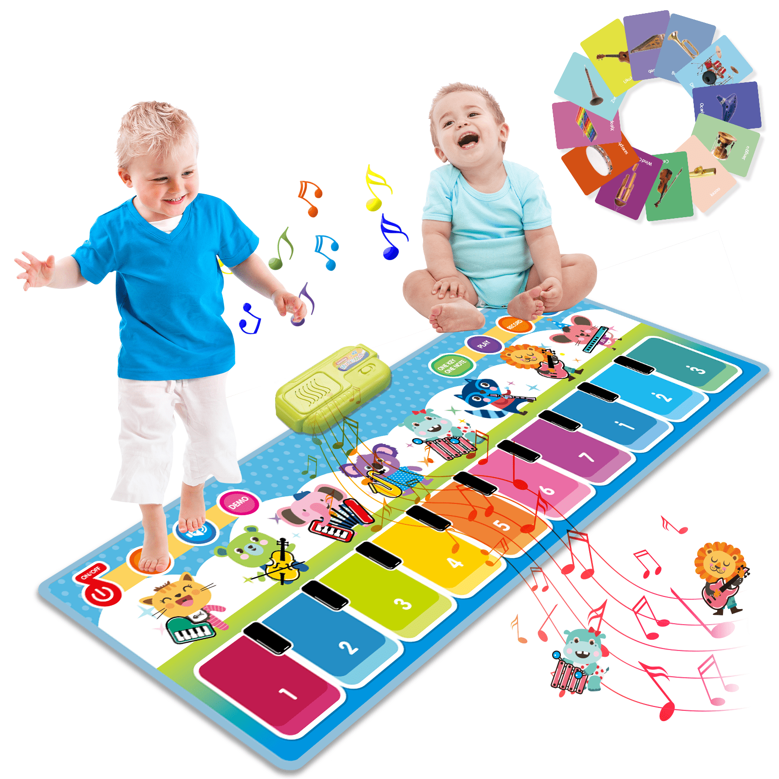 Joyjoz Baby Musical Mat, Floor Piano Mat, Music Toy for Boys Girls ...