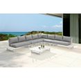 Meridian Furniture Maldives Grey Water Resisting Outdoor Modular ...