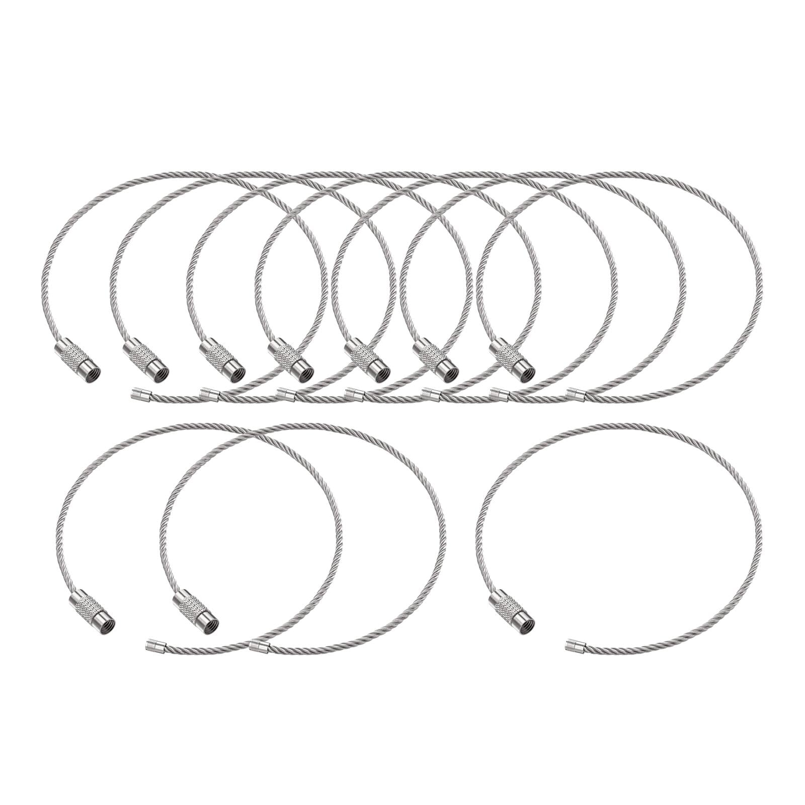 Stainless Steel Wire Keychains ,Luggage Tags Loops for Hanging Luggage ...