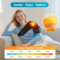 Cordless Shoulder Heating Pad with Magnetic Remote, 4 Vibration & 5 ...