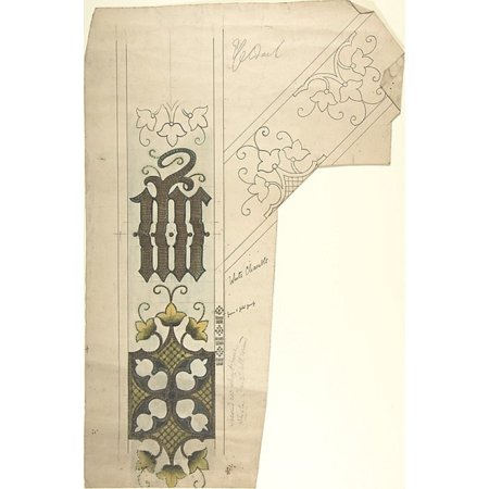 Design for a White Chasuble Poster Print by Ernest Geldart (British, London 1848 1929) (18 x 24 ...
