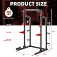 JOMEED Half Rack Squat Rack for Weight Lifting, 1000LBS Capacity Power ...
