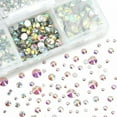 DESIGNICE 2026 New Mixed Size Non-Hotfix Crystal Gems for Face,Nail ...