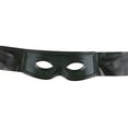 Skeleteen Black Burglar Masquerade Mask - Faux Leather Costume Bank ...