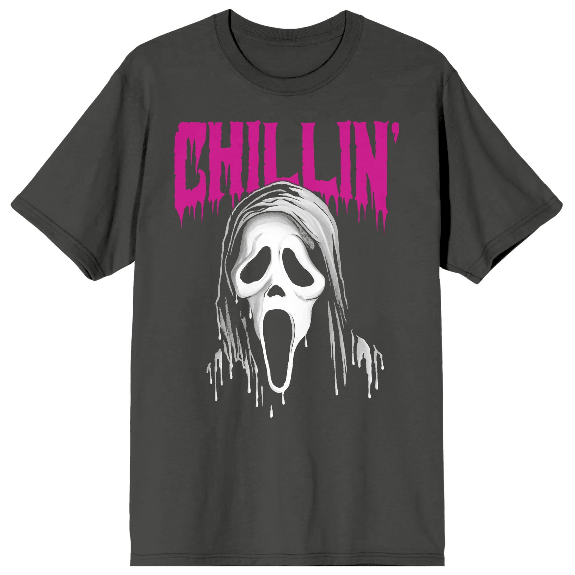 Click here for Bioworld Ghostface Chillin Mens Charcoal Gray T-Sh... prices